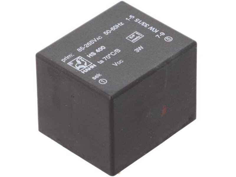 HS40012 Trafo p.85-265VAC s.1x12VDC 3W – Hahn - Enika Nová Paka